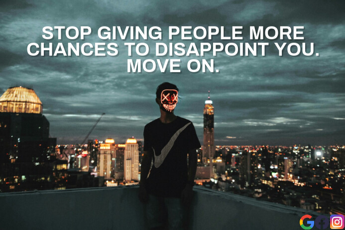 PEOPLE AND DISAPPOINT QUOTE TEMPLATE | PosterMyWall