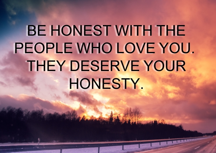 PEOPLE AND HONESTY QUOTE TEMPLATE | PosterMyWall