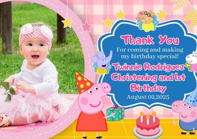 Peppa Pig Ref Magnet Template | PosterMyWall