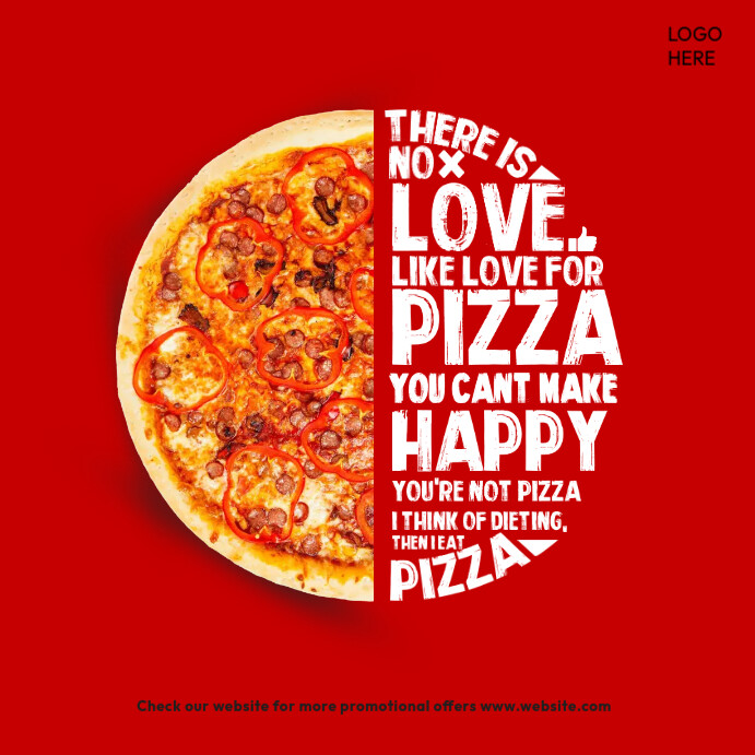 Pepperoni Pizza Menu Template | PosterMyWall