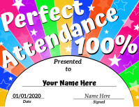 Customizable Design Templates for Perfect Attendance | PosterMyWall