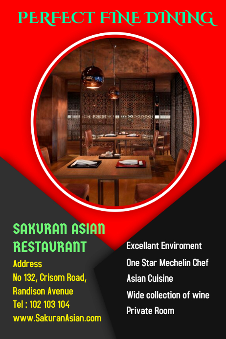 Copy of Perfect Fine Dining | PosterMyWall