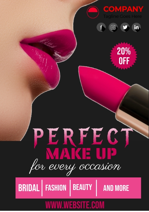 Perfect Make up Ads Template | PosterMyWall