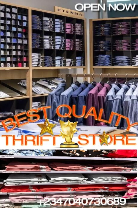 Perfect place for shopping thrift template | PosterMyWall