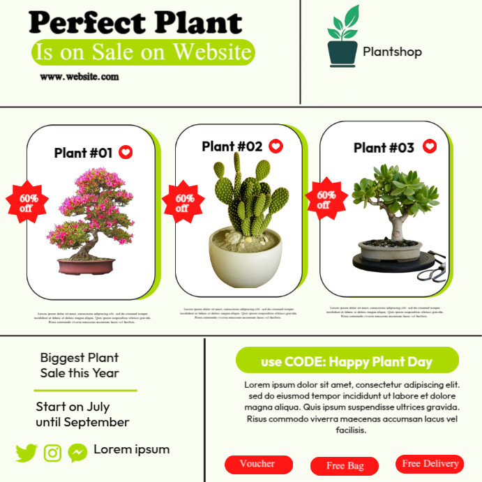 Copy of Perfect Plant Ads | PosterMyWall
