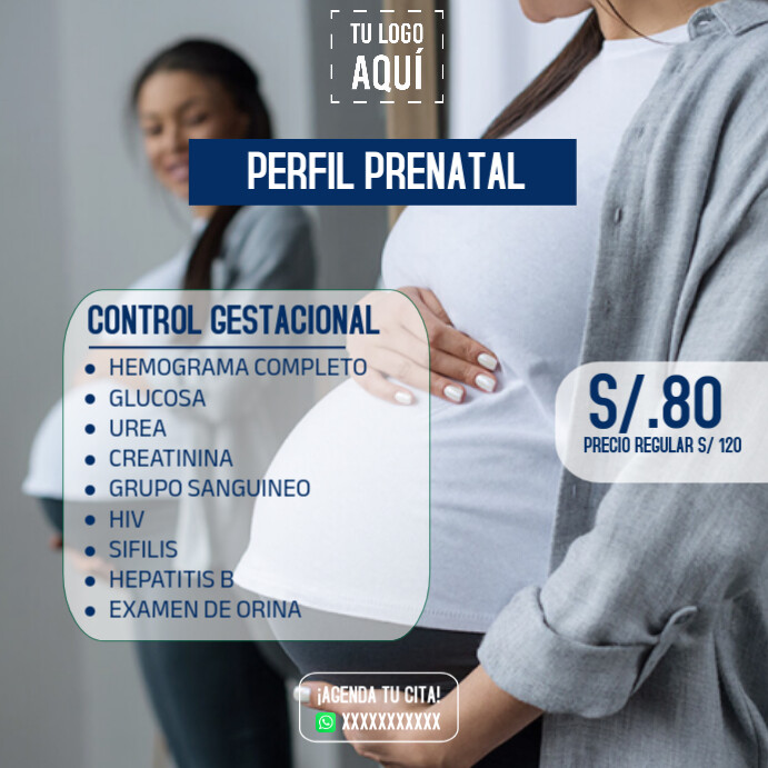 Copy of Perfil prenatal | PosterMyWall