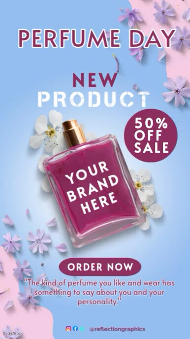 Copy of Perfume Day video Template | PosterMyWall