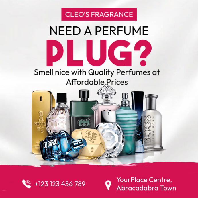 Copy of Perfume Plug poster | PosterMyWall
