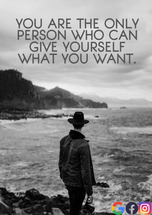 PERSON AND YOURSELF QUOTE TEMPLATE | PosterMyWall