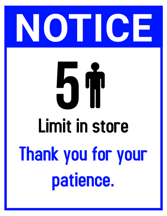 Person limit sign Template | PosterMyWall