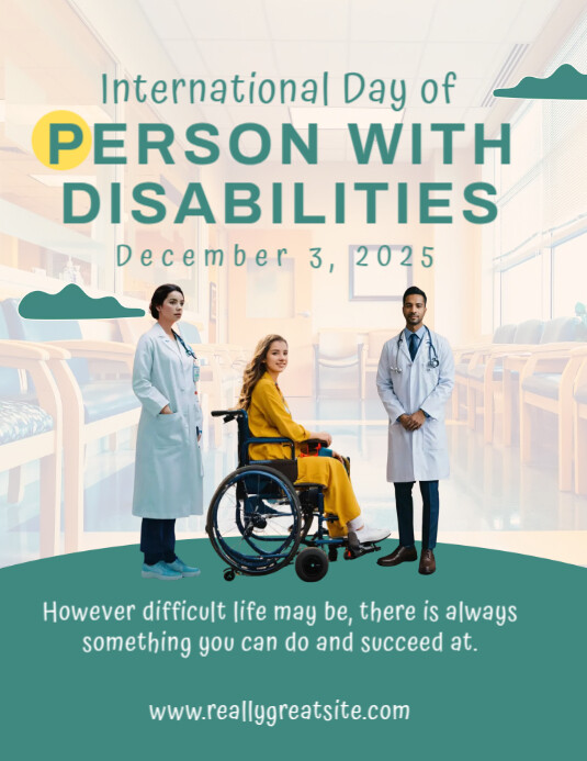 Person With Disabilities Template | PosterMyWall