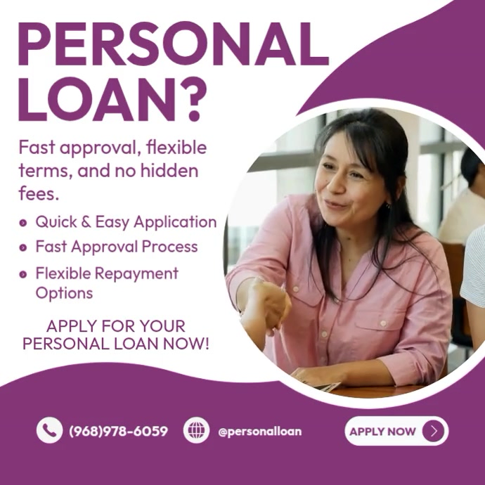 Personal Loan Template | PosterMyWall