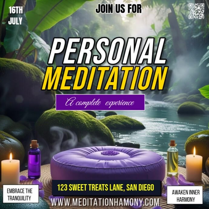 Copy of Personal meditation | PosterMyWall