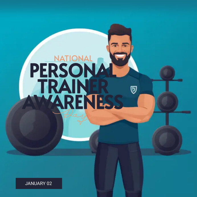 Personal Trainer Awareness day Instagram post Template | PosterMyWall