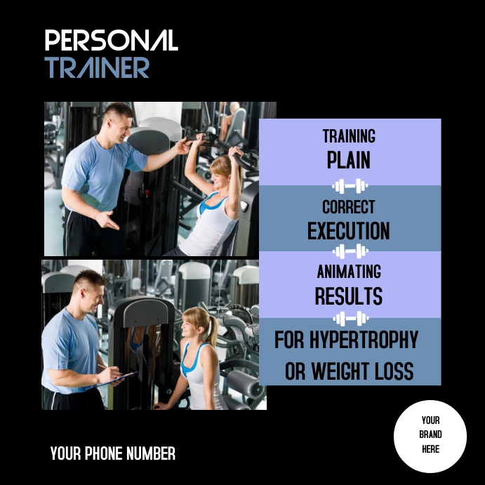 Personal Trainer Template | PosterMyWall