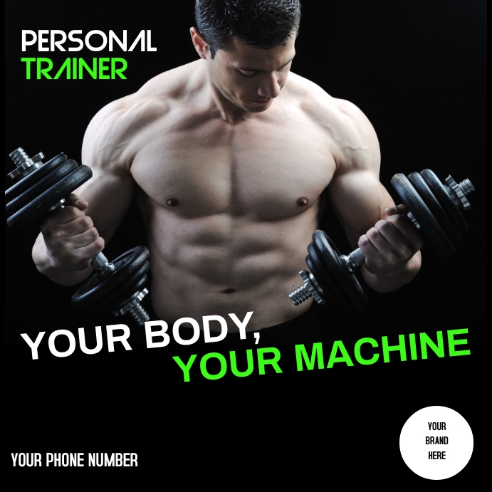 Personal Trainer Template | PosterMyWall