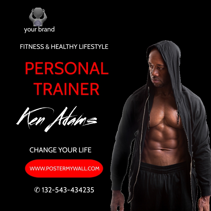 Copy of Personal Trainer Promote ad for instagram | PosterMyWall