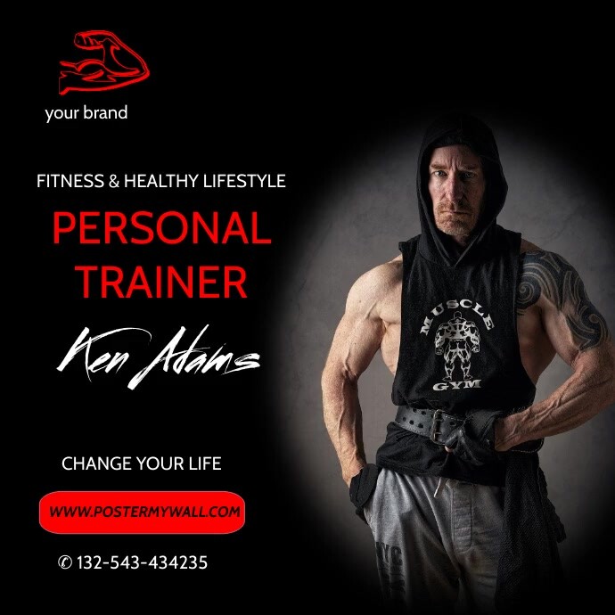 Plantilla de Entrenador Personal Promocionar Anuncio para Instagram ...