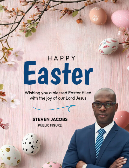 Personalized Happy Easter poster Template | PosterMyWall