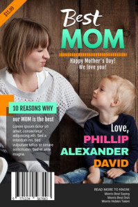 Best Mom Wish Mother's Day Magazine Cover Poster Template | PosterMyWall