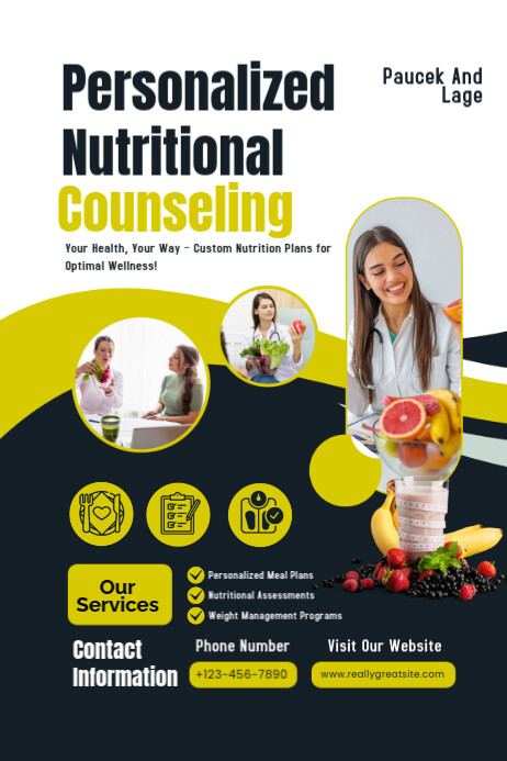 Personalized Nutritional Counseling Template | PosterMyWall