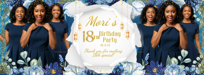 Personalized Welcome Banner for a Debut Party Template | PosterMyWall