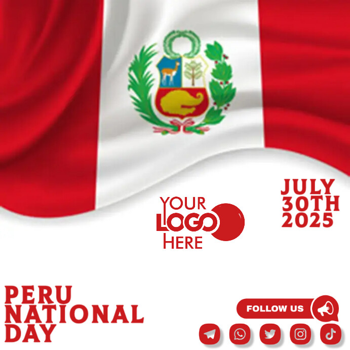 Copy of Peru national day | PosterMyWall