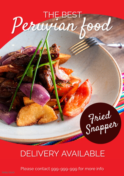 Copy of Peruvian food | PosterMyWall
