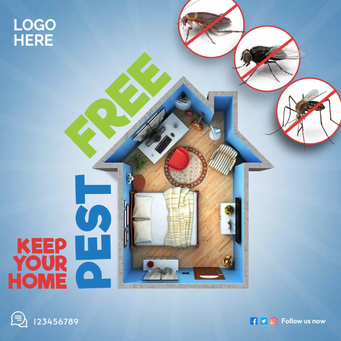 Pest Control Ads Template | PosterMyWall