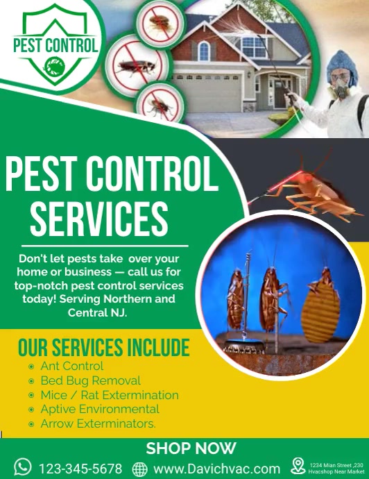 Copy of Pest Control Flyer, pest control services adv | PosterMyWall