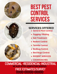 Pest control flyer Template | PosterMyWall