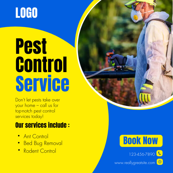 PEST CONTROL SERVICE FLYERS Template | PosterMyWall