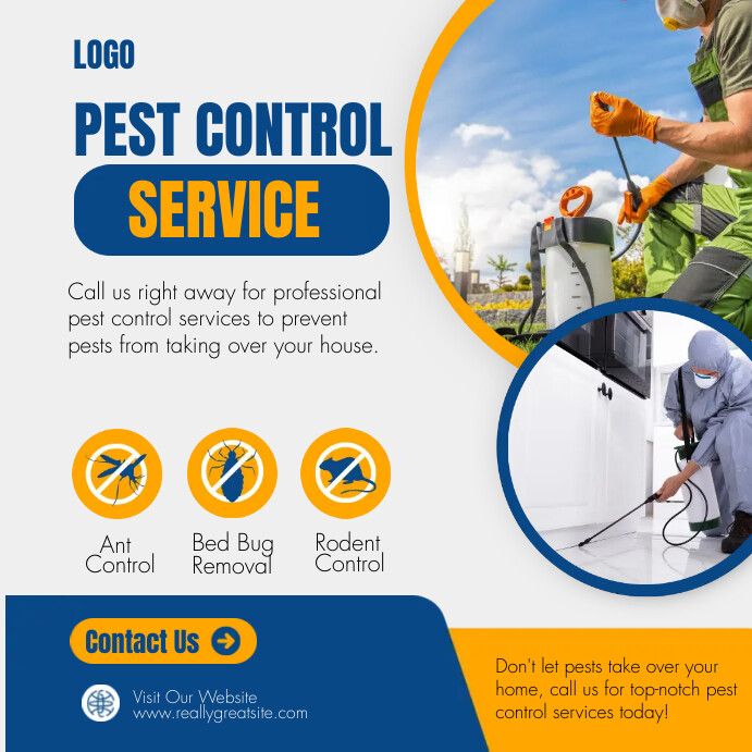 Plantilla de PEST CONTROL SERVICE FLYERS | PosterMyWall