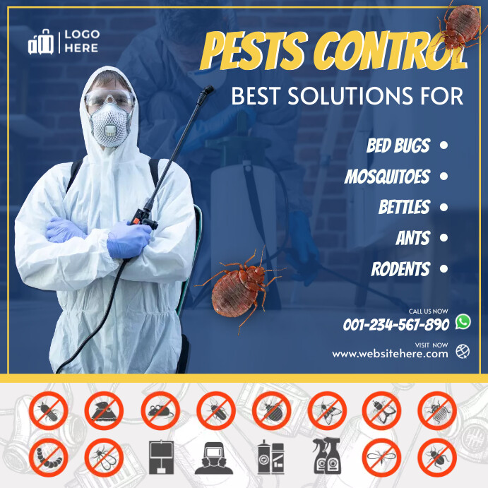 Plantilla de Pests Control Poster | PosterMyWall