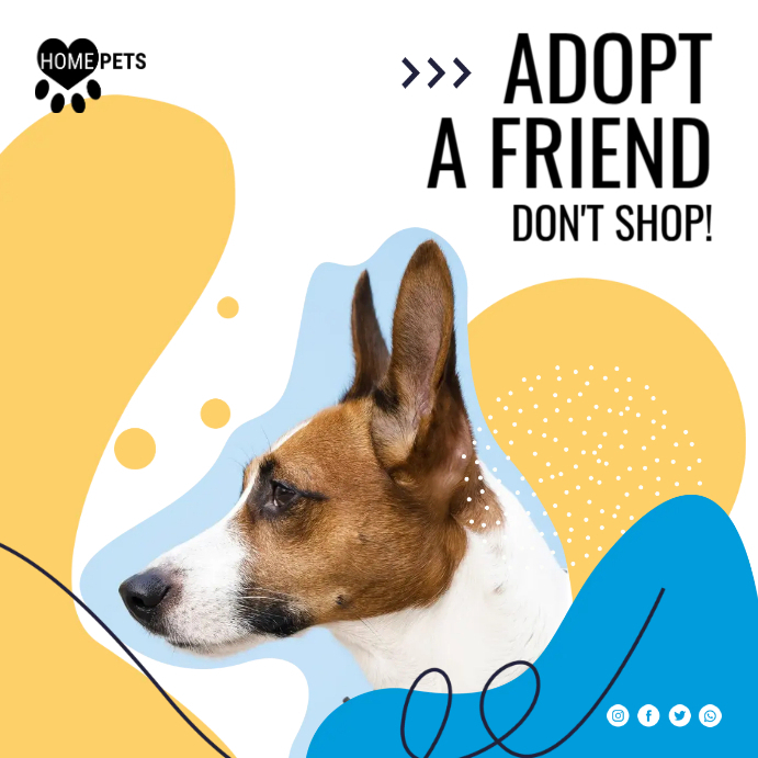 Copy of Pet Adoption Ad Template | PosterMyWall