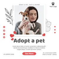 Adopt A Pet Ads Template | PosterMyWall
