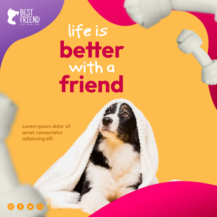 Pet Adoption Ads Template | PosterMyWall