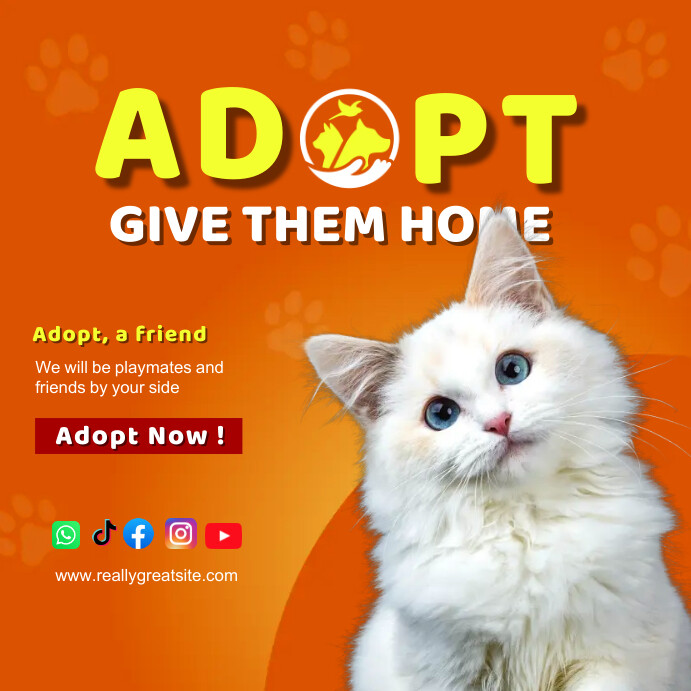 Pet Adoption Instagram Post Template | PosterMyWall