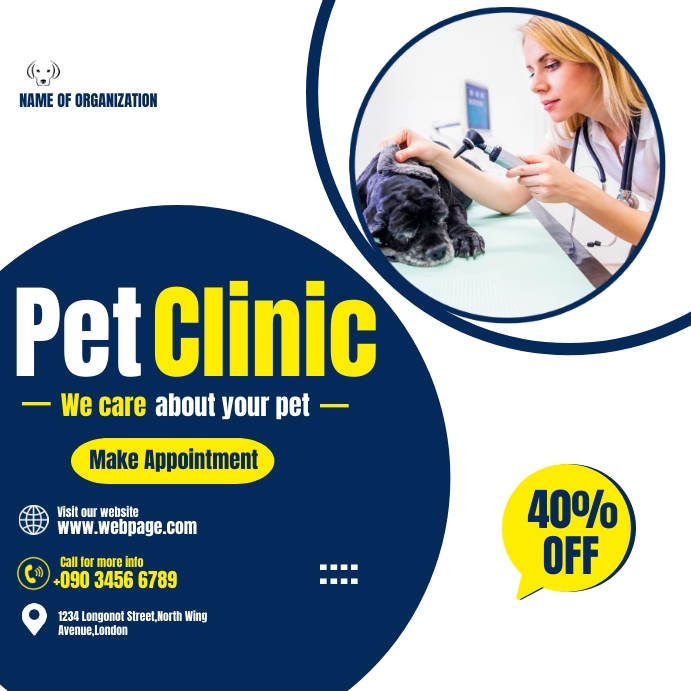 PET CLINIC Template | PosterMyWall