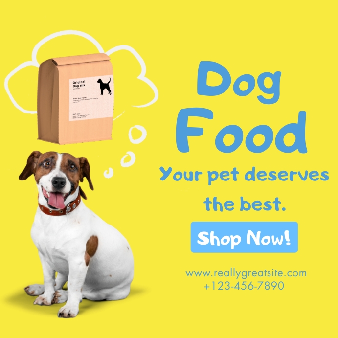 pet / dog & cat food sale discount Template | PosterMyWall