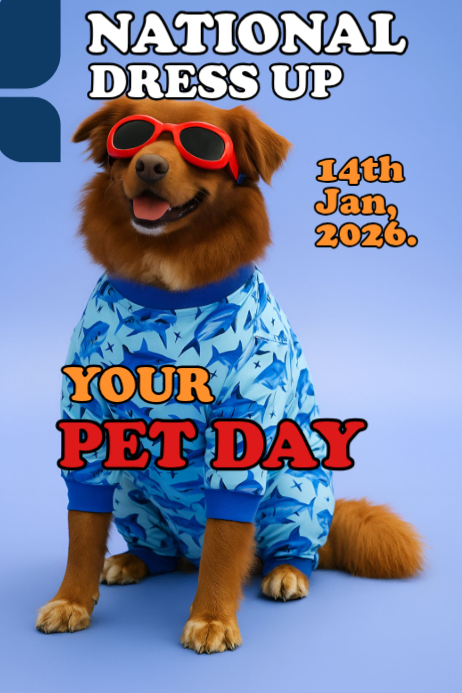 Pet dress up day Template | PosterMyWall