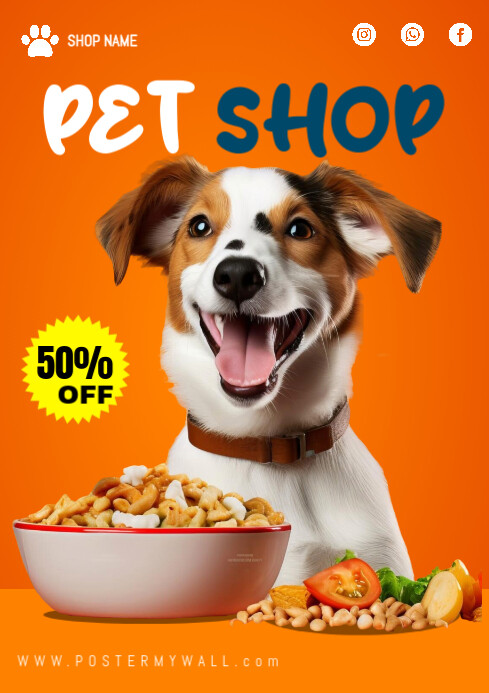 Copy of pet food | PosterMyWall