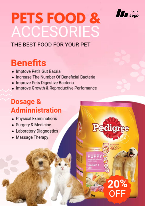 Pet Food flyer Template | PosterMyWall