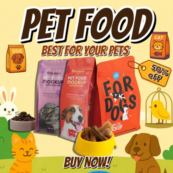 Pet Food Offers / Deals Template | PosterMyWall