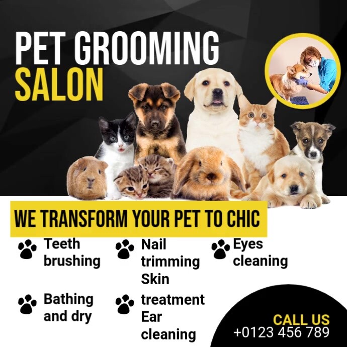 Pet Grooming Salon Template | PosterMyWall
