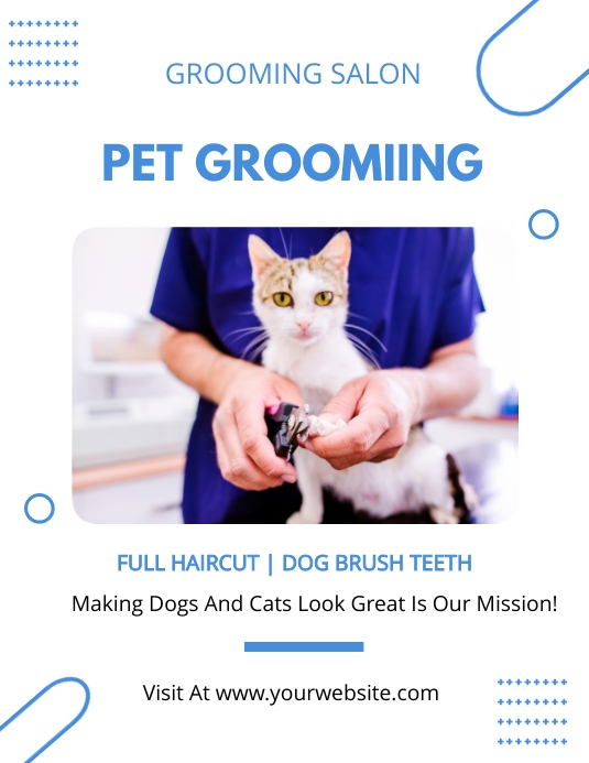 Pet Grooming Salon Flyer Template | PosterMyWall