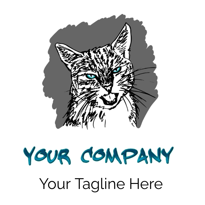 Pet logo cat logo cat logo design template | PosterMyWall