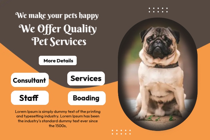 Pet Service Ads Template | PosterMyWall