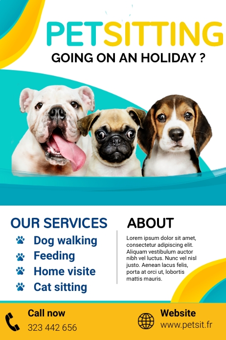 Copy of Pet service poster template | PosterMyWall