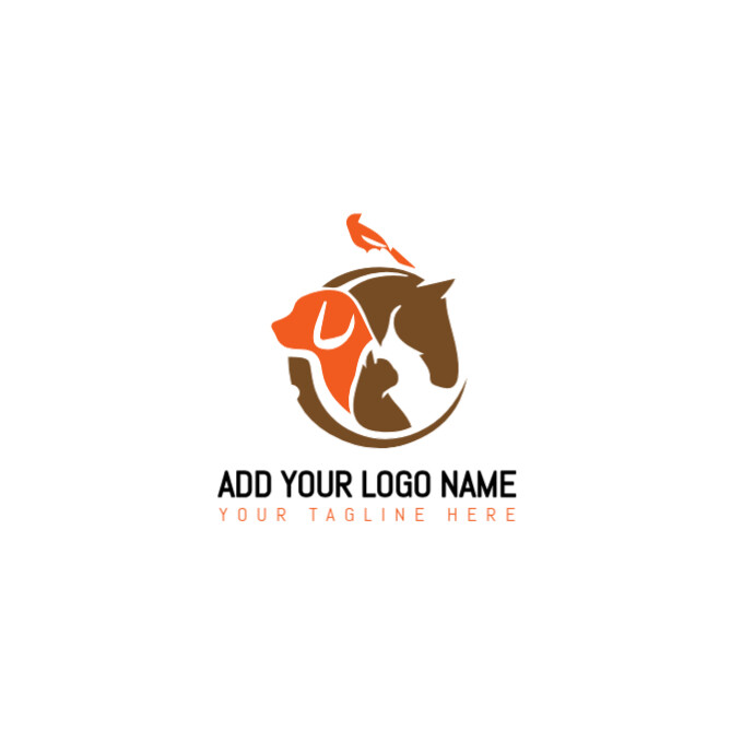 Pet Shop/animal Logo/veterinary/business/brand/identity/cat/horse/bird ...